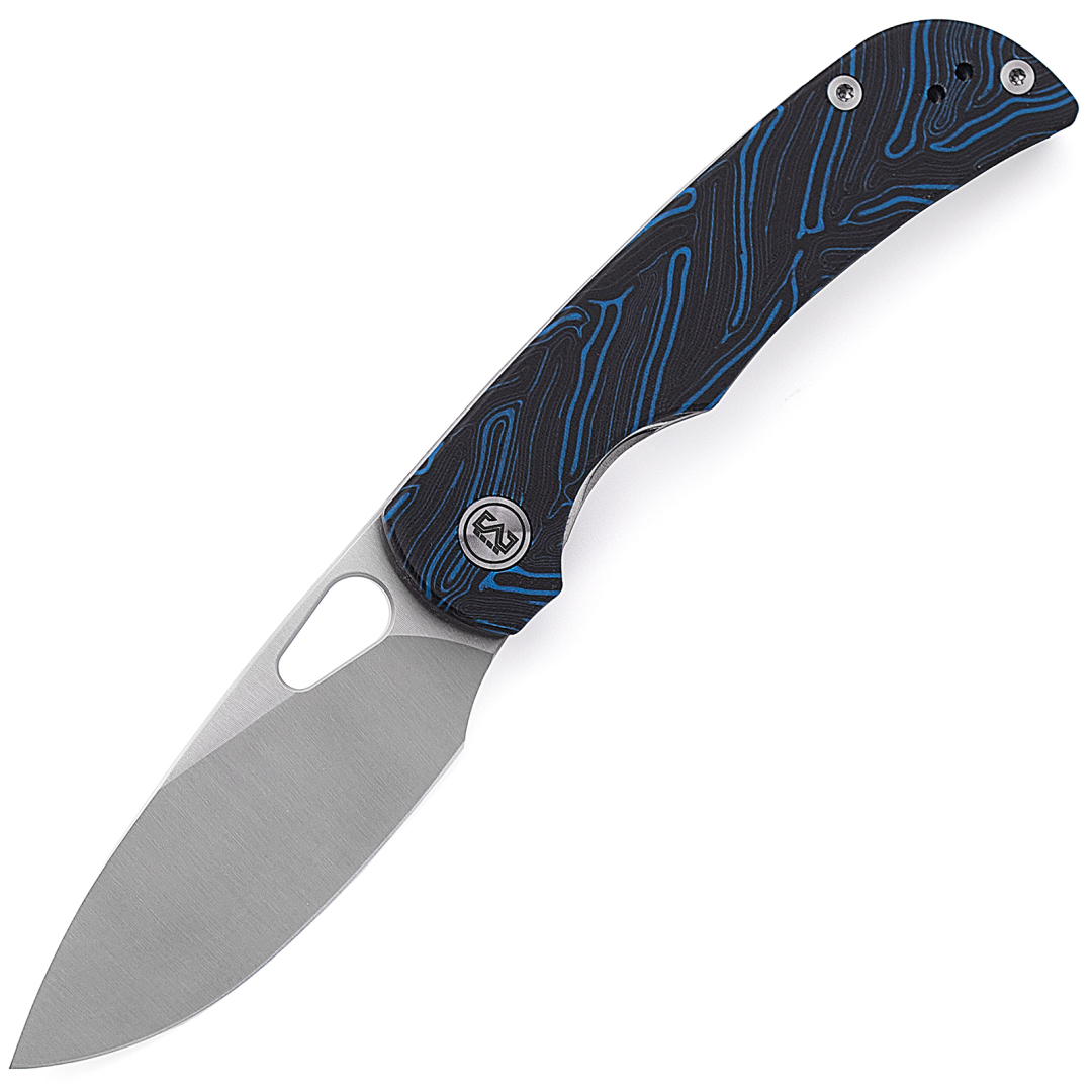 M Miguron Knives Malory Flipper Folding Knife 3.5" Satin 14C28N Blade ...