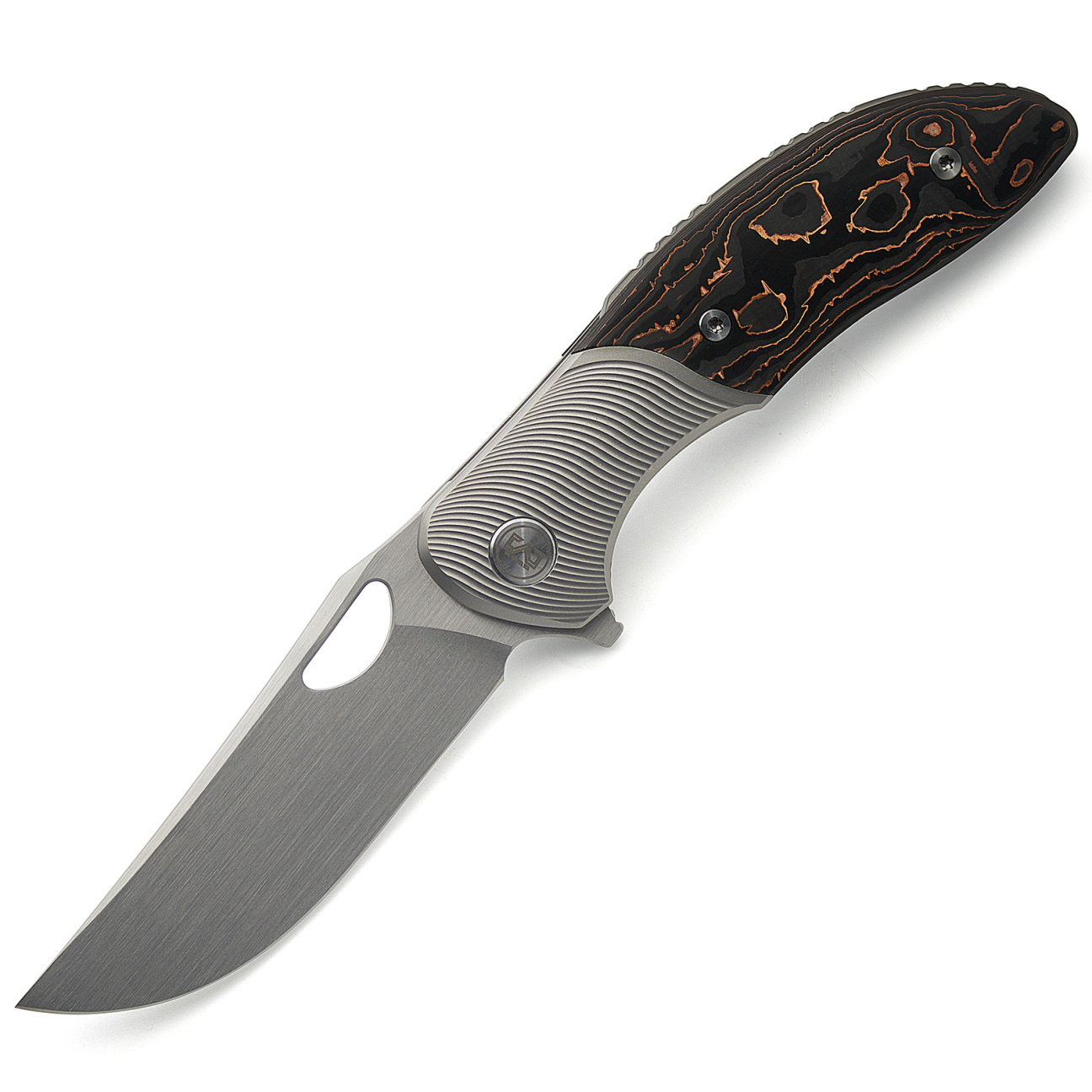 M Miguron Knives Malory Flipper Folding Knife 3.5" Satin 14C28N Blade ...