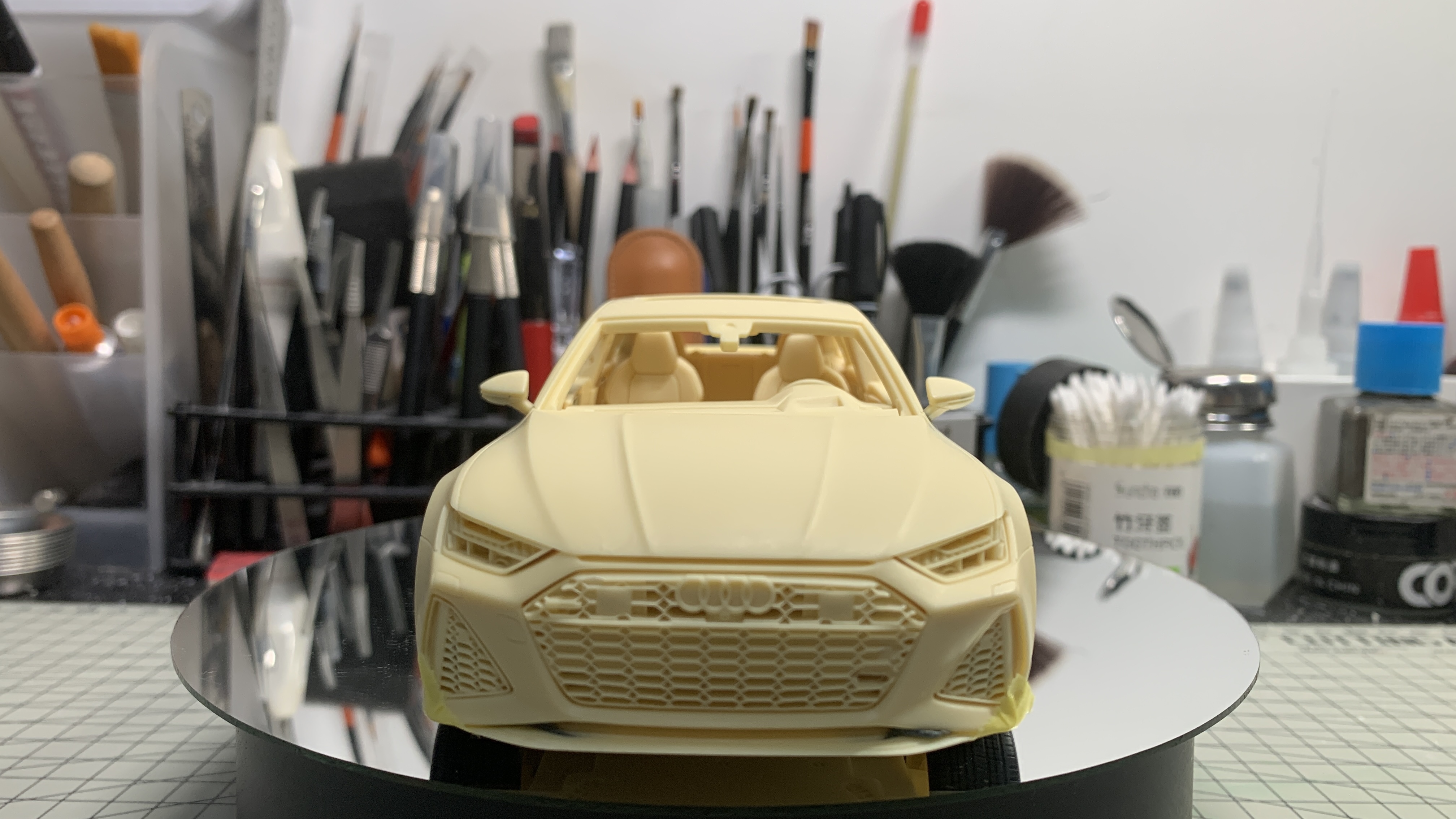 1/24 Scale Model Car Kit AUDI RS7 Building by Alpha Model Model master.