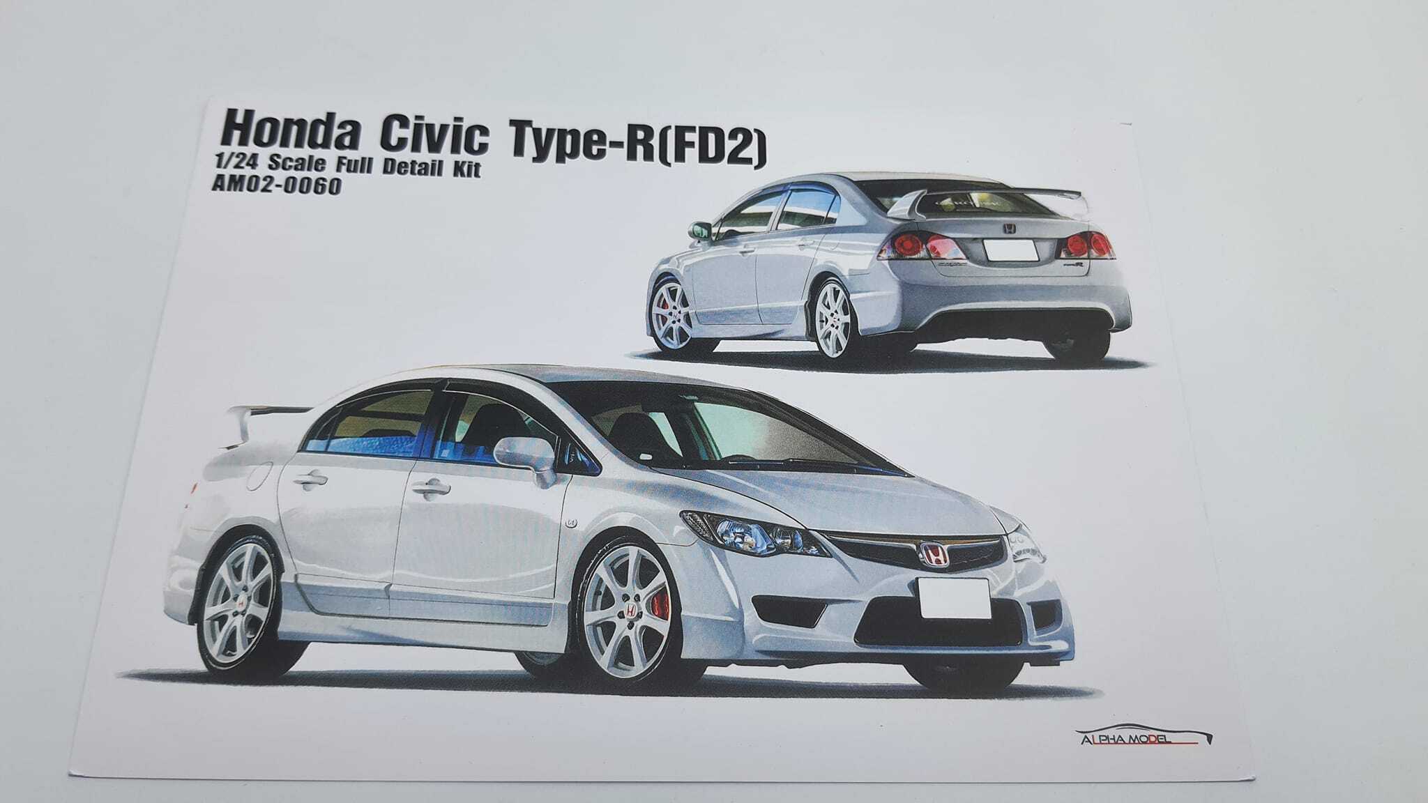 1/24 Scale Model Car Kit HONDA FD2 Building by Alpha Model Model master.