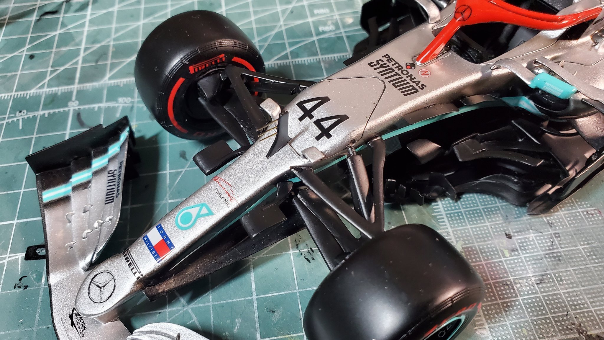 1/20 Scale Model Car Kit Mercedes AMG F1 W10 Building by Alpha Model ...