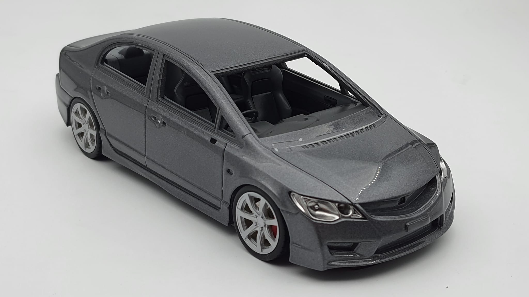 1/24 Scale Model Car Kit HONDA FD2 Building by Alpha Model Model master.