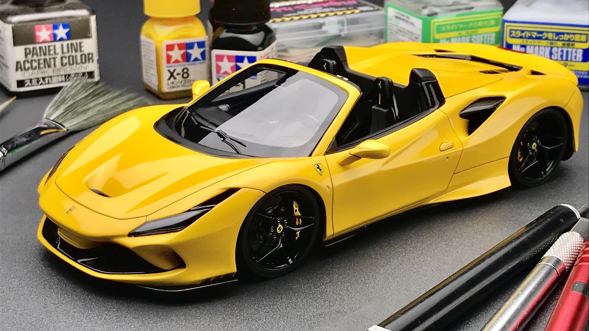 1/24 Ferrari F8 Spider building by Onimaru Teerapat