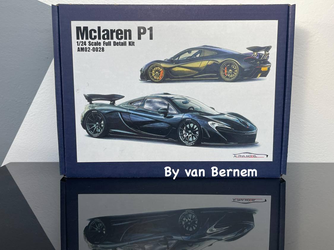 1/24 Scale Model Car Kit Mclaren P1 Building by Alpha Model Model master.