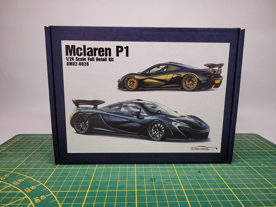 1/24 Scale Model Car Kit Mclaren P1 Building by Alpha Model Model master.