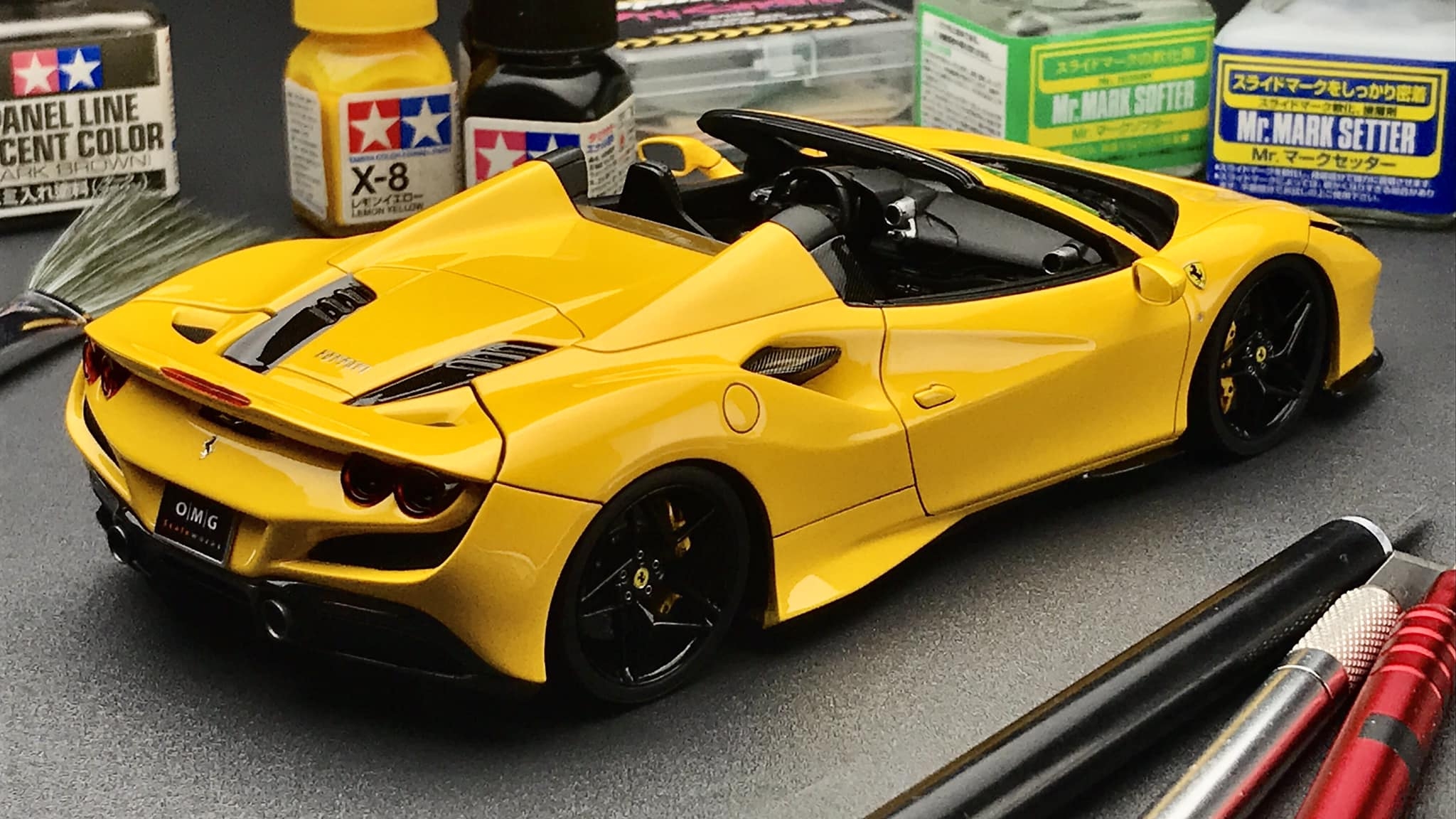 1/24 Ferrari F8 Spider building by Onimaru Teerapat