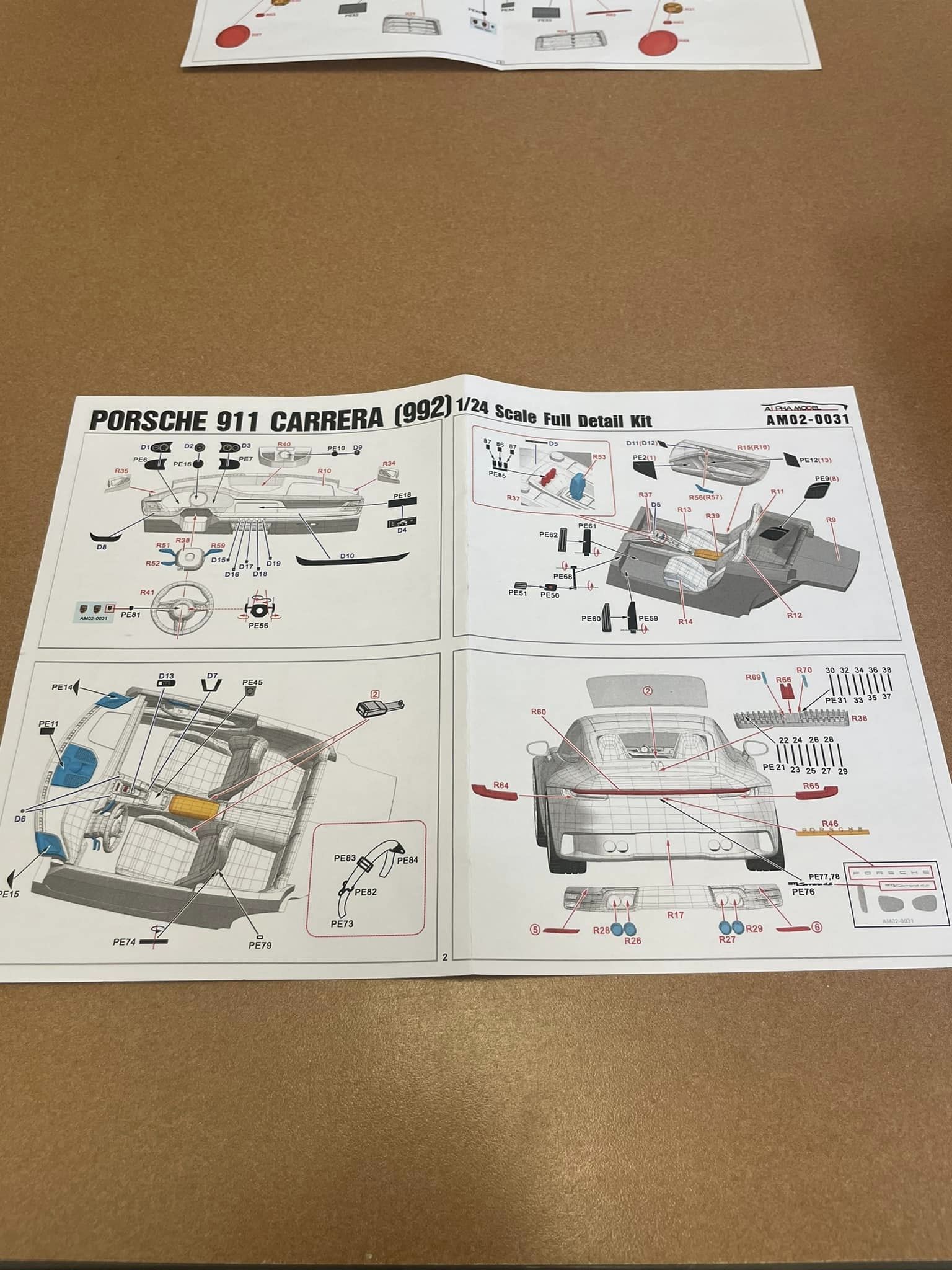 1/24 Scale Model Car Kit Porsche 911 Carrera building by robin witt
