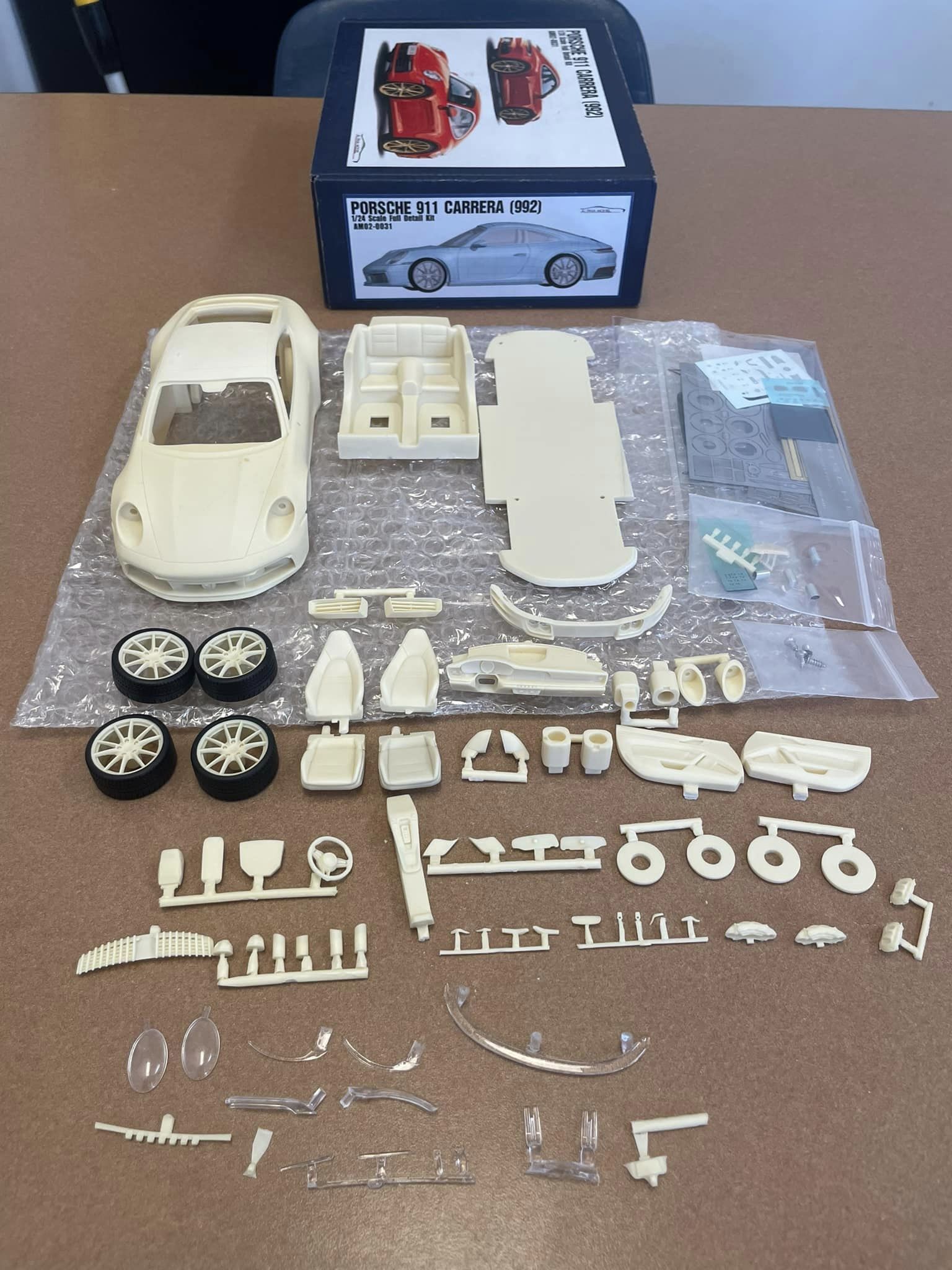 1/24 Scale Model Car Kit Porsche 911 Carrera building by robin witt
