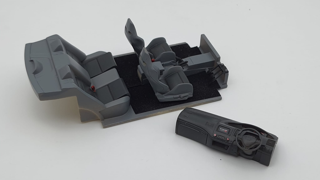 1/24 Scale Model Car Kit HONDA FD2 Building by Alpha Model Model master.