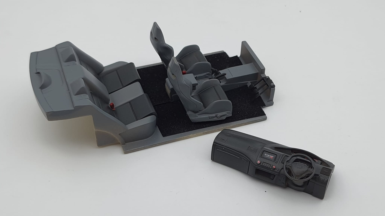 1/24 Scale Model Car Kit HONDA FD2 Building by Alpha Model Model master.