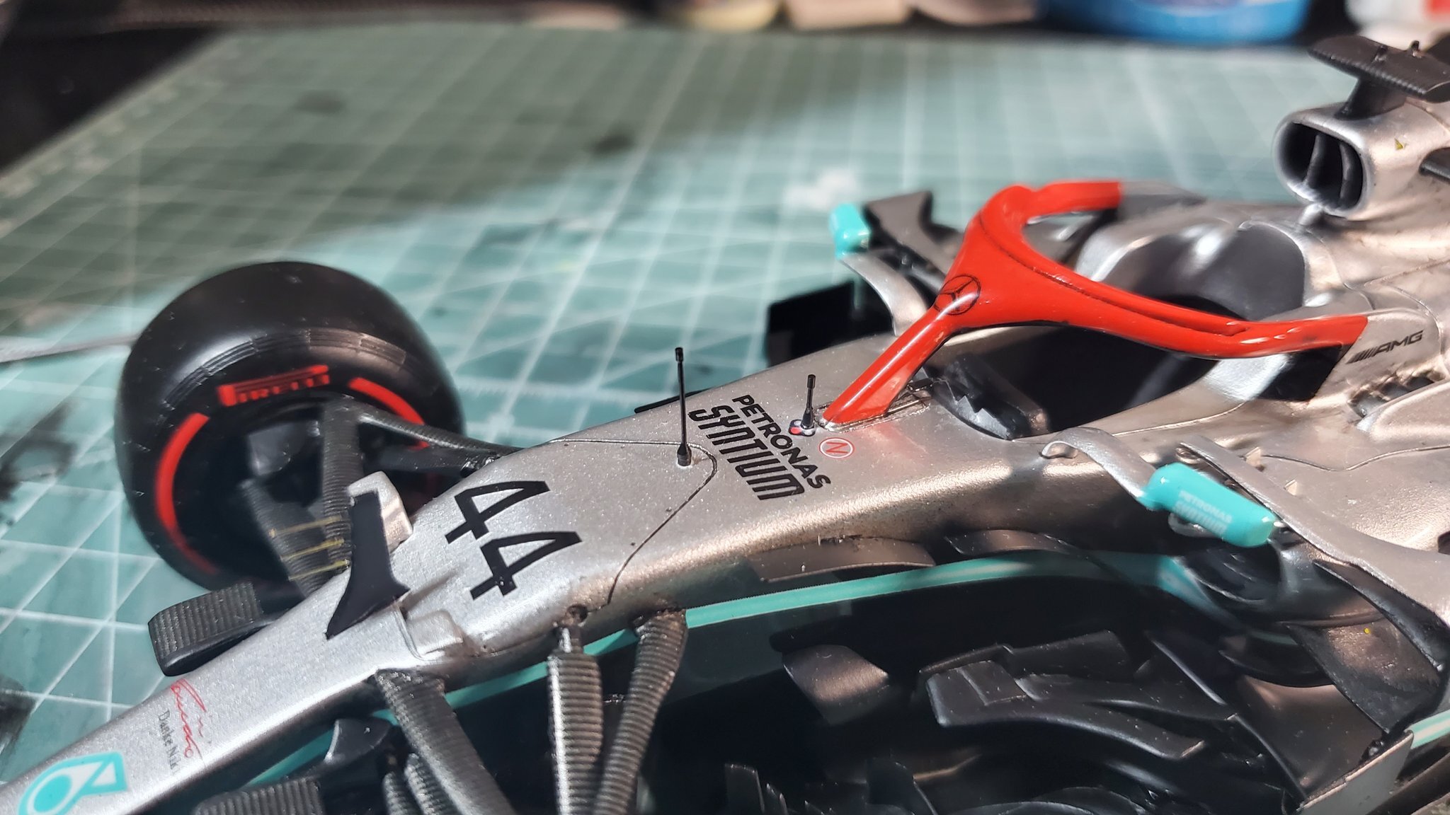 1/20 Scale Model Car Kit Mercedes AMG F1 W10 Building by Alpha Model ...