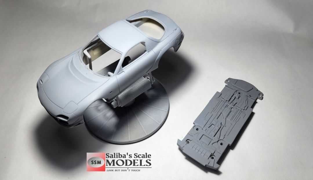 1/24 Scale Model Car Kit Mazda RX7 FD (FEED)魔王 Building by Alpha Model ...
