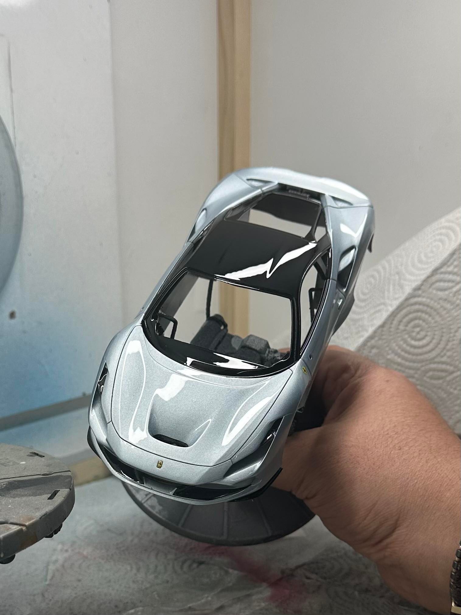 1/24 Scale Model Car Kit Ferrari F8 Tributo Building by Alpha Model ...