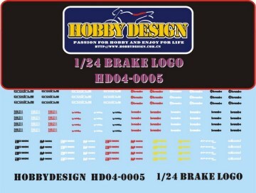 1/24 Brake LOGO-HobbyDesign