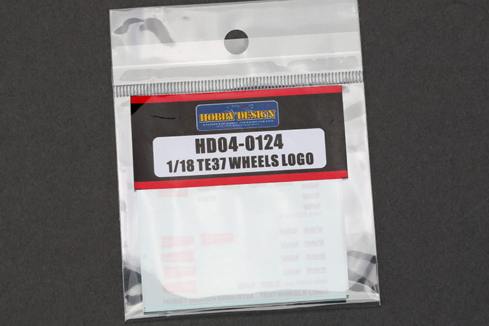 1/18 Scale Model Car Kit TE37 Wheels LOGO-HobbyDesign