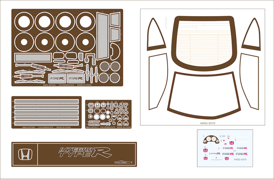 1/24 scale model car kit HONDA INTEGRA (DC5) TYPE-R-Alpha Model