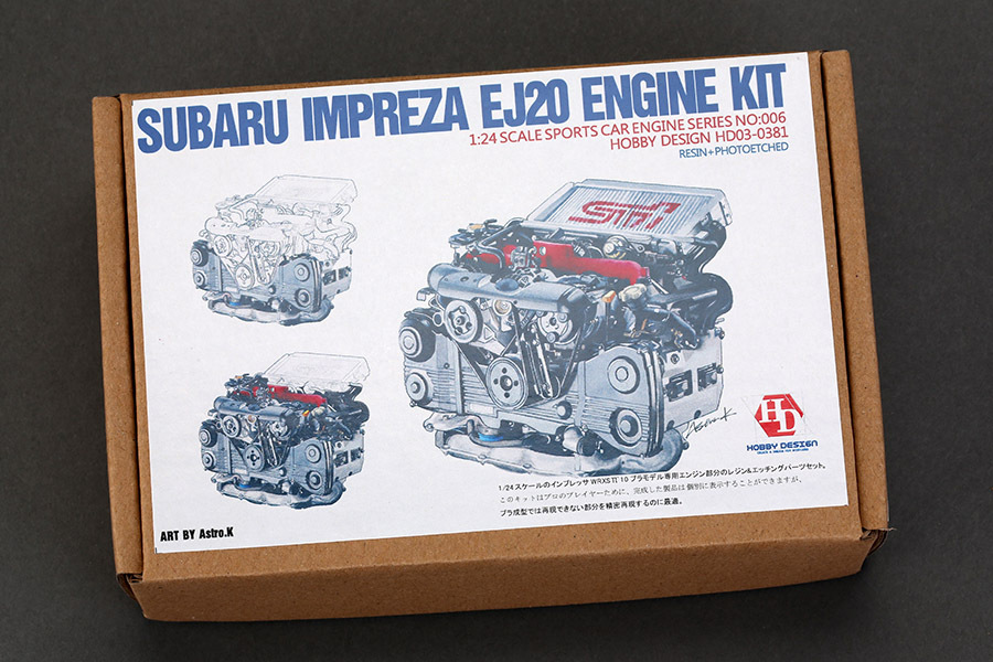 1 24 Subaru Impreza EJ20 Engine Kit Resin PE HD03 0381 Alpha Model