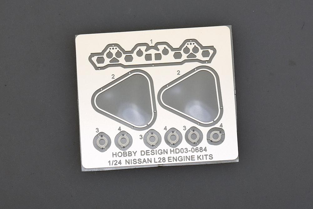 1/24 scale model Nissan 240Z L26 Engine Parts(PE+Metalparts+Resin) HD03 ...