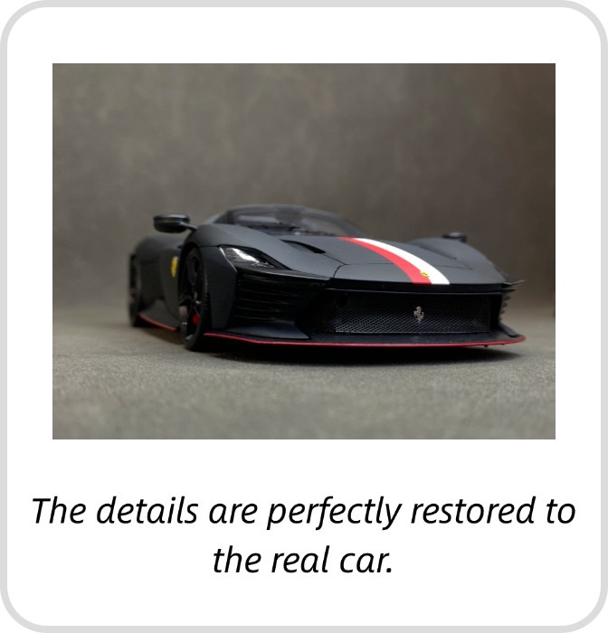 1/24 scale model car kit Ferrari Daytona SP3（Customized finished build ...