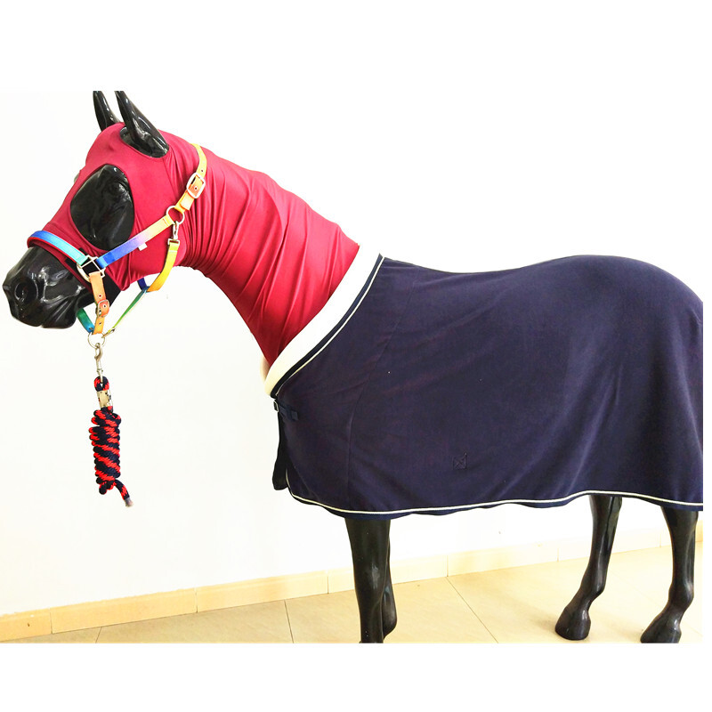 Durable Poly/Lycra Mane Saver Hood Slinky Hood with Insulated Red Neck ...