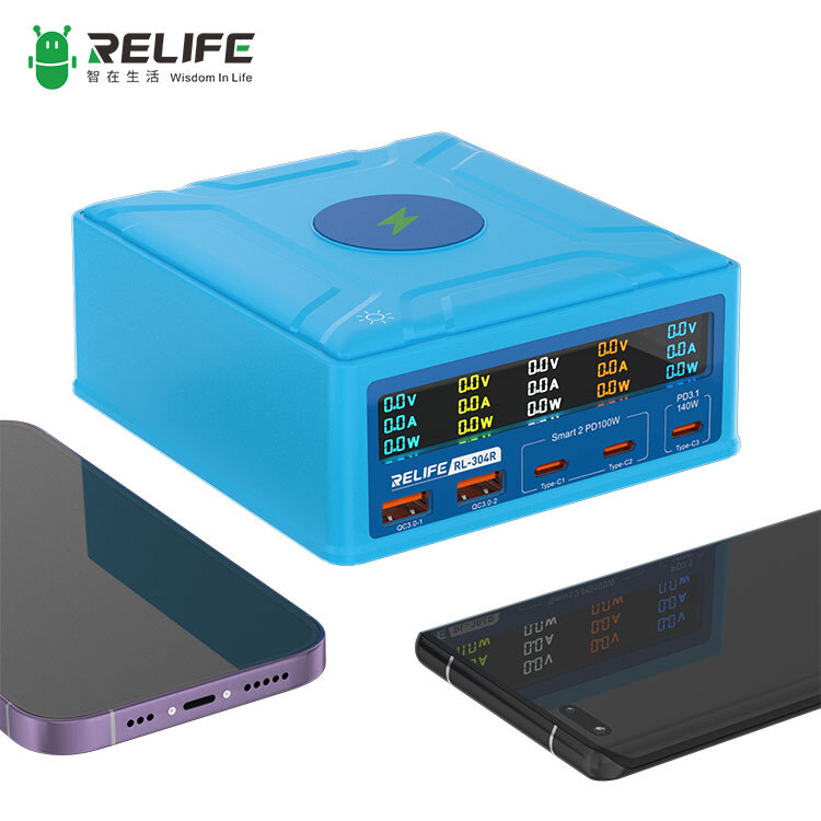 RELIFE-RL-304R-260W-Multi-port-GaN-Charger fast