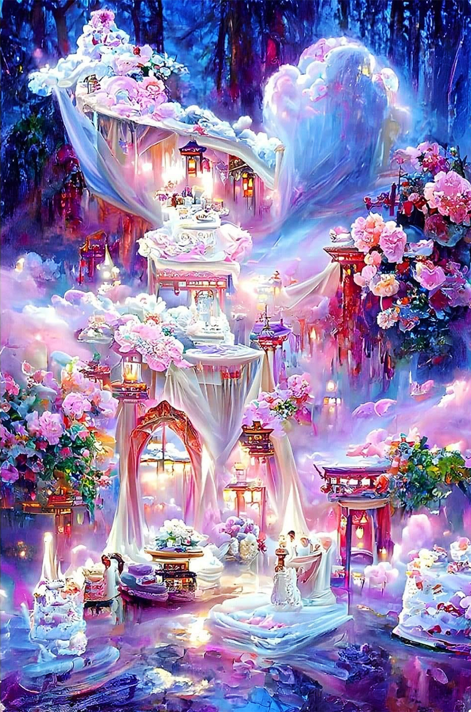 Sunature 5D Full AB Square Round Drills Dreamspace Diamond Painting Kit ...