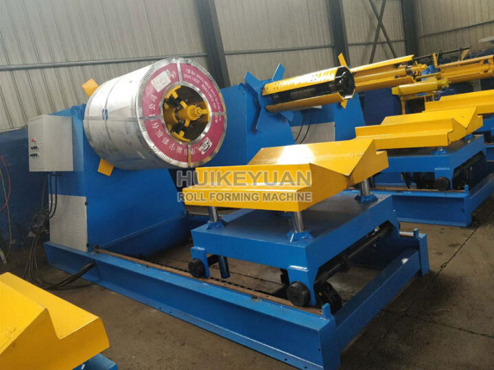 5T hydraulic decoiler with unloading Car