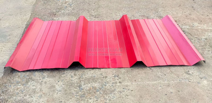 Peru Model Trapezoidal Roof Sheet Roll Forming Machine