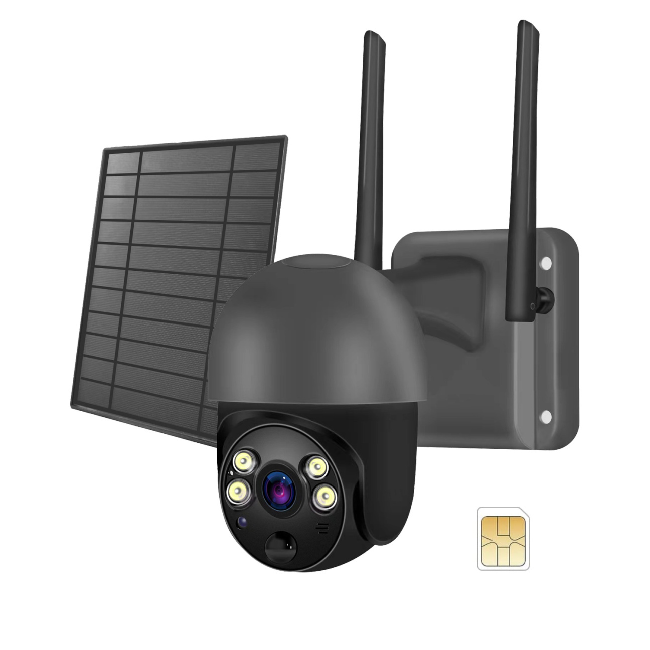 4G Cellular Security Camera Wireless Outdoor Solar Powered with SIM ...