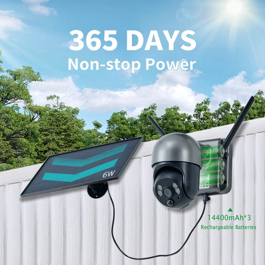 4G Cellular Security Camera Wireless Outdoor Solar Powered with SIM ...