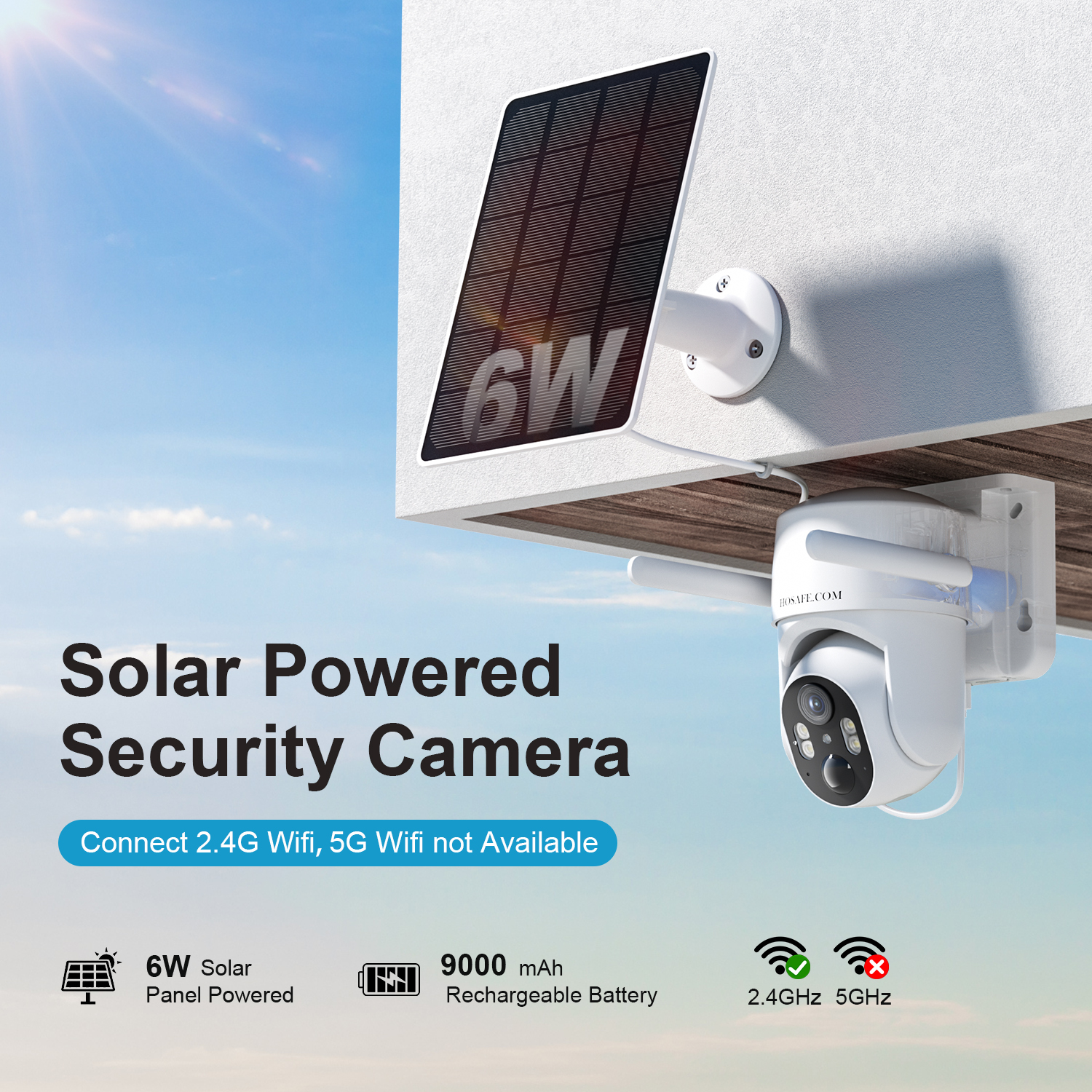 Solar Security Cameras Wireless Outdoor, 360° PTZ Remote Cameras for ...