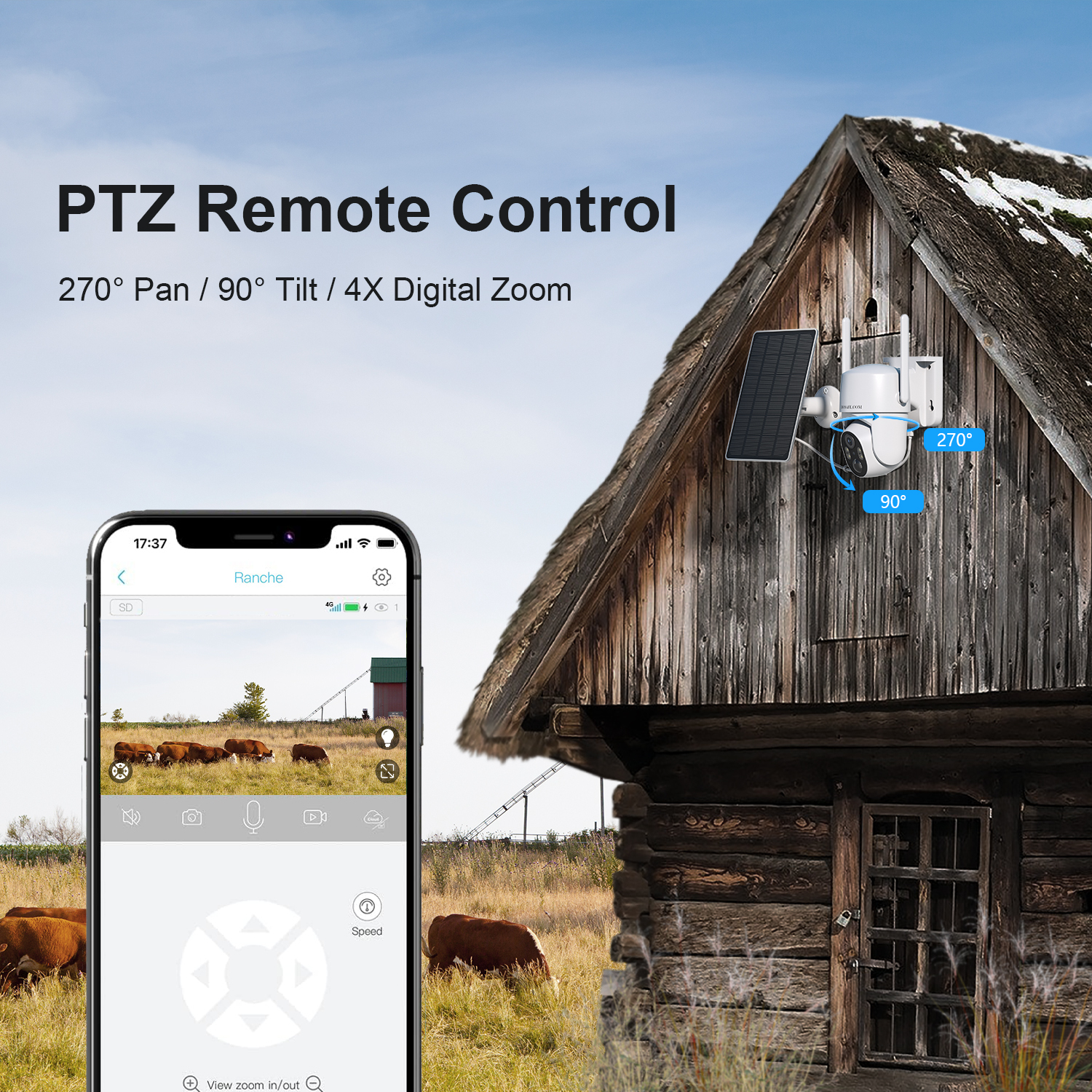 4G LTE Cellular Security Cameras Wireless Outdoor, No WiFi Security ...