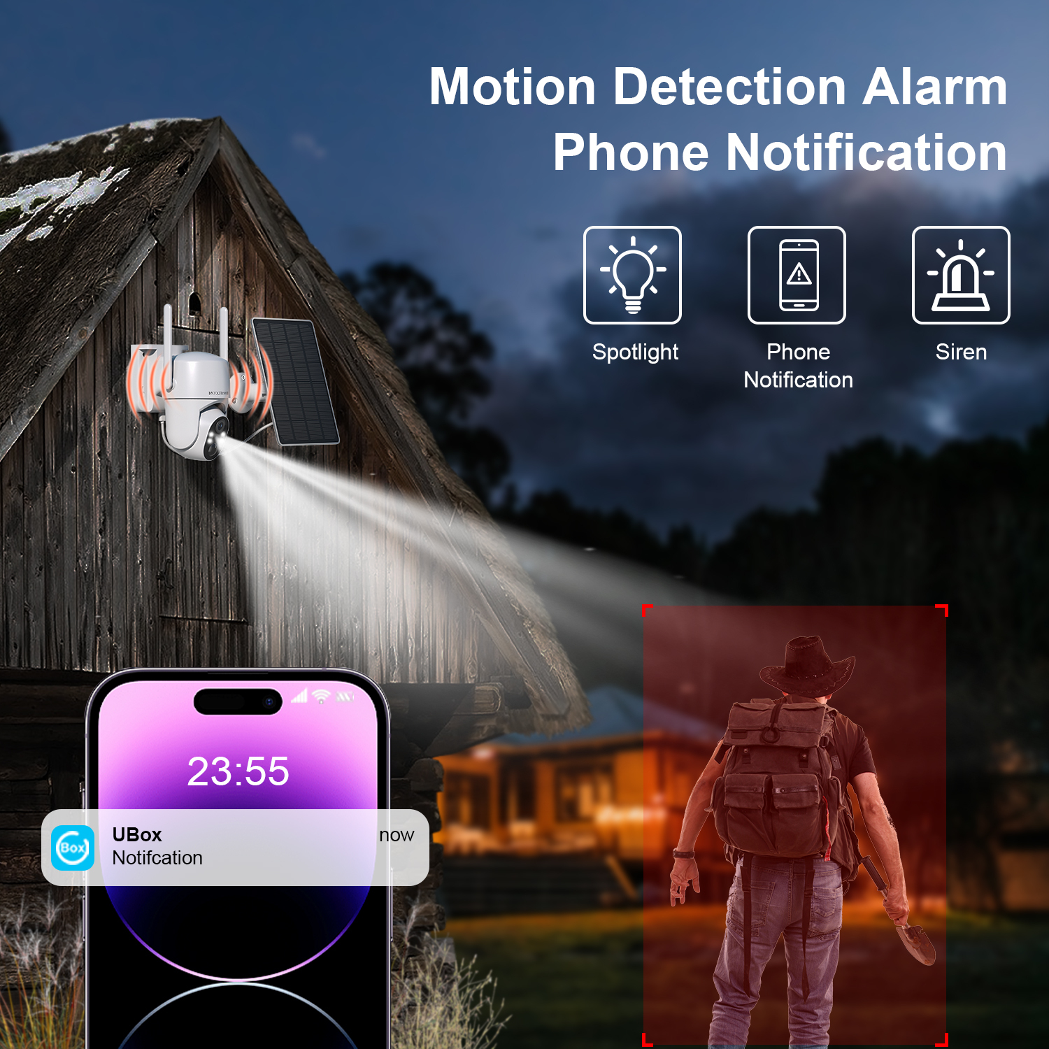 4G LTE Cellular Security Cameras Wireless Outdoor, No WiFi Security ...